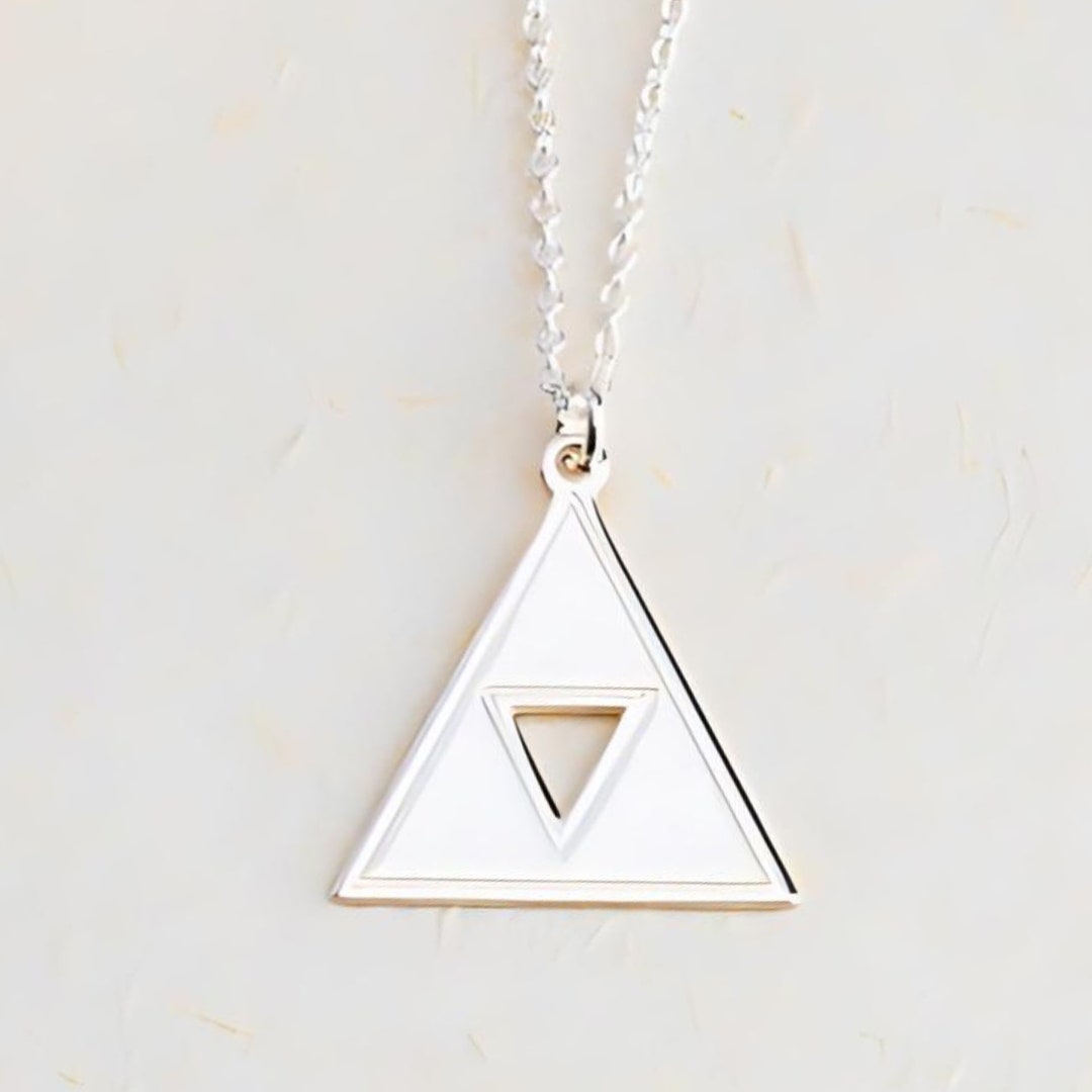 Triforce Necklace - Sterling Silver or 24k Gold or Rose Gold Plating ...
