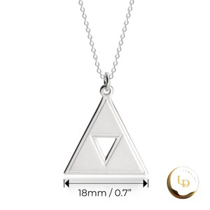 Triforce Necklace - Sterling Silver or 24k Gold or Rose Gold Plating ...
