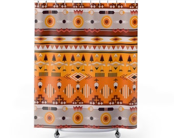 Aztec Print Shower Curtains - Etsy