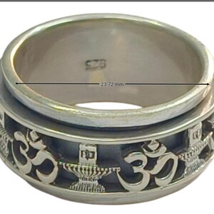 Lord Shiva and Om Symbol Sterling 925 Silver Unisex Ring (challa). Us ...
