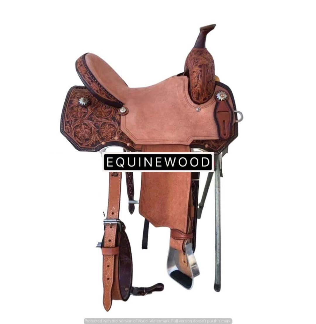 Reddish Leather Western Saddle Premium Horse Tack Saddles - Etsy