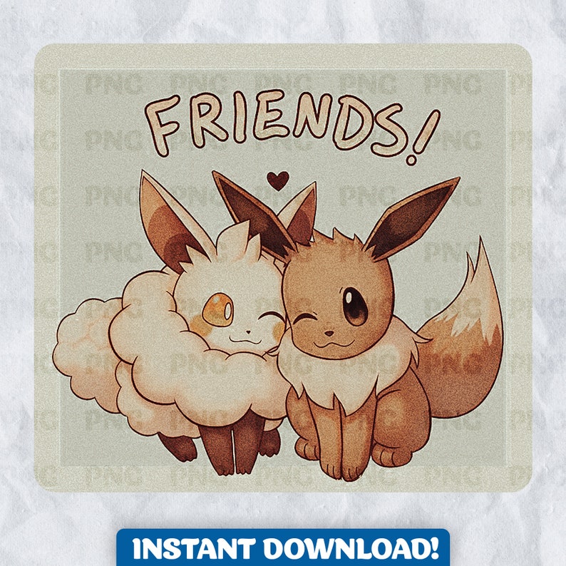 Palworld Friends Cute Creature Digital Art PNG, Gaming Fan Art ...