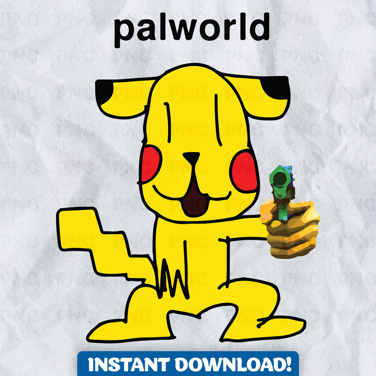 Digital PALWORLD Game Character PNG, Cute Fantasy Creature Clipart ...