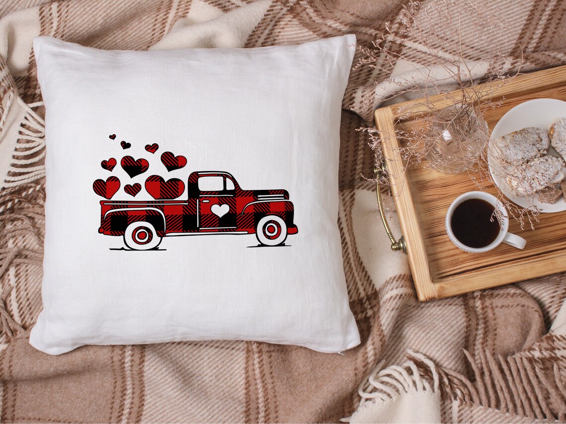 Valentines Red Truck Svg Valentines Vintage Truck Svg Valentines
