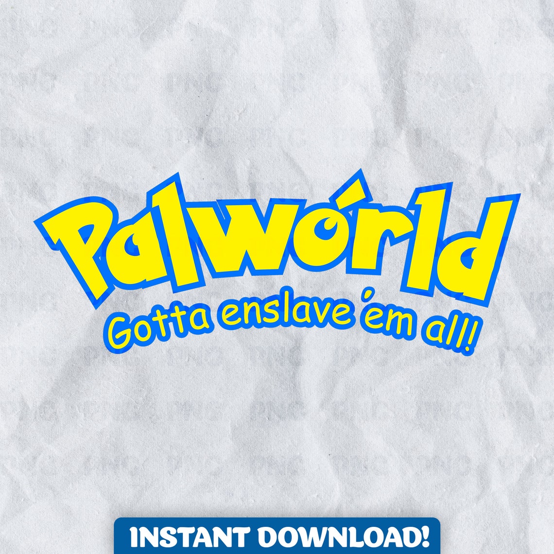Palworld Game Logo PNG, Digital Download, Gaming Graphics, New Game ...