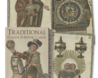 Vintage Italian Playing Card Leather Box 1960s, Monogram Cards Toy Game ...