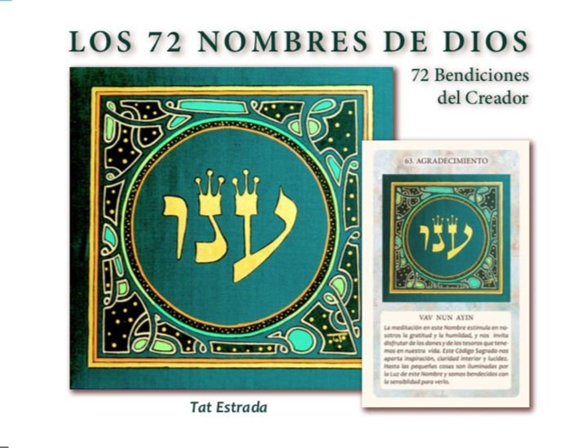 Tarot Oraculo Los 72 Nombres De Dios Tat Estrada Pack Libro Cartas - Etsy