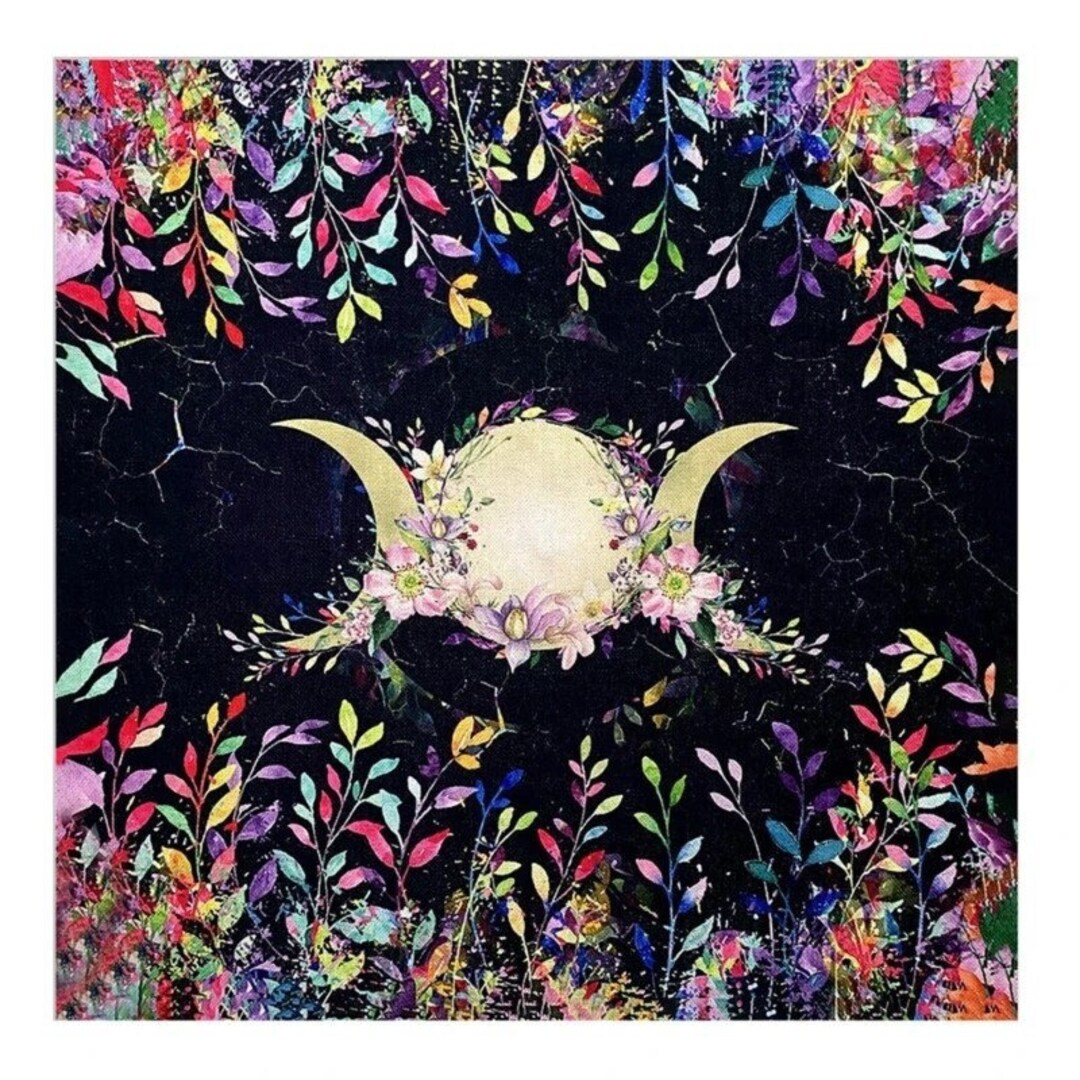 Triple Moon Goddess Tarot Cloth Towel - Etsy