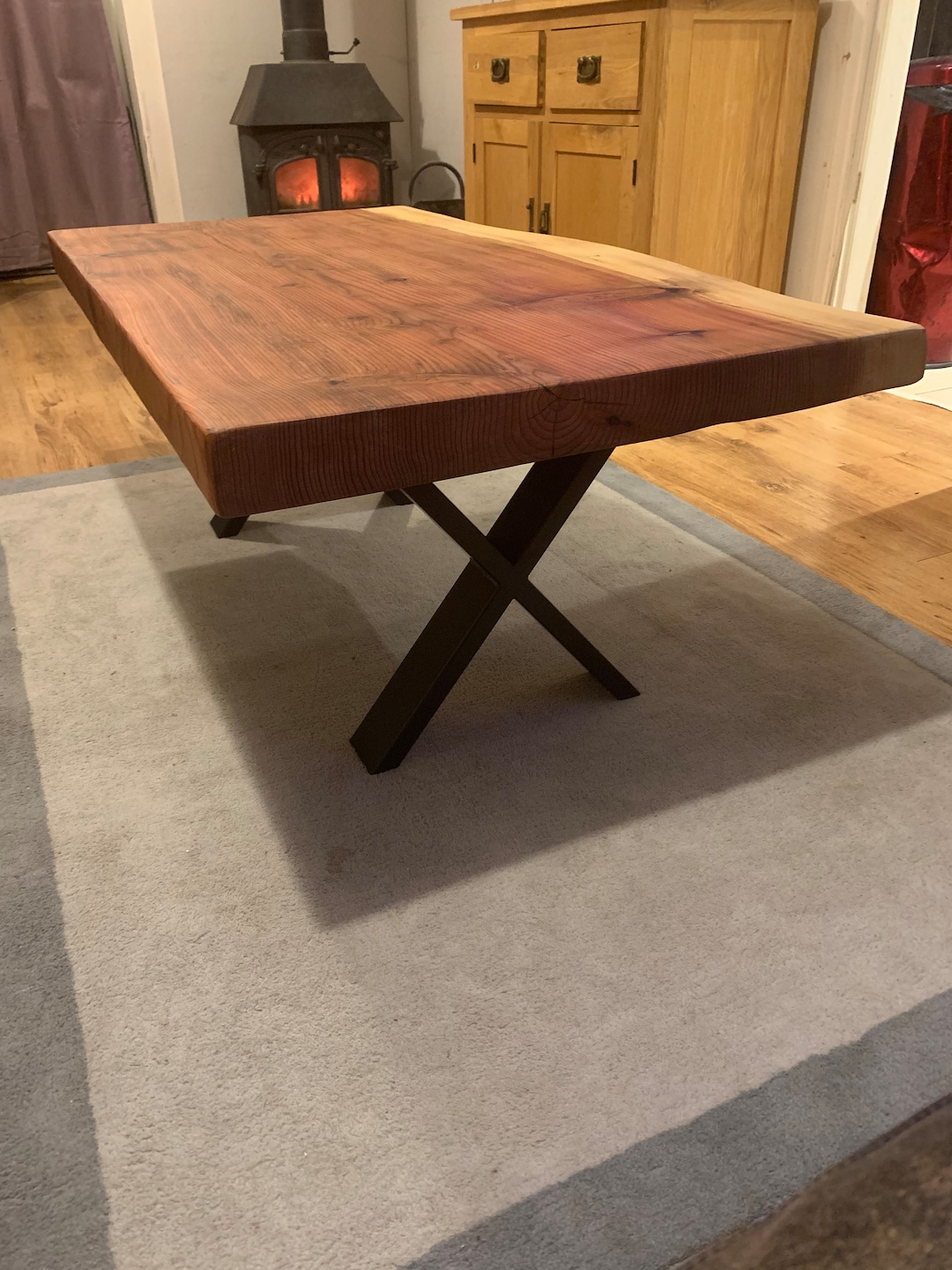 Live Edge Sequoia (giant Redwood) Slab Coffee Table - Etsy UK