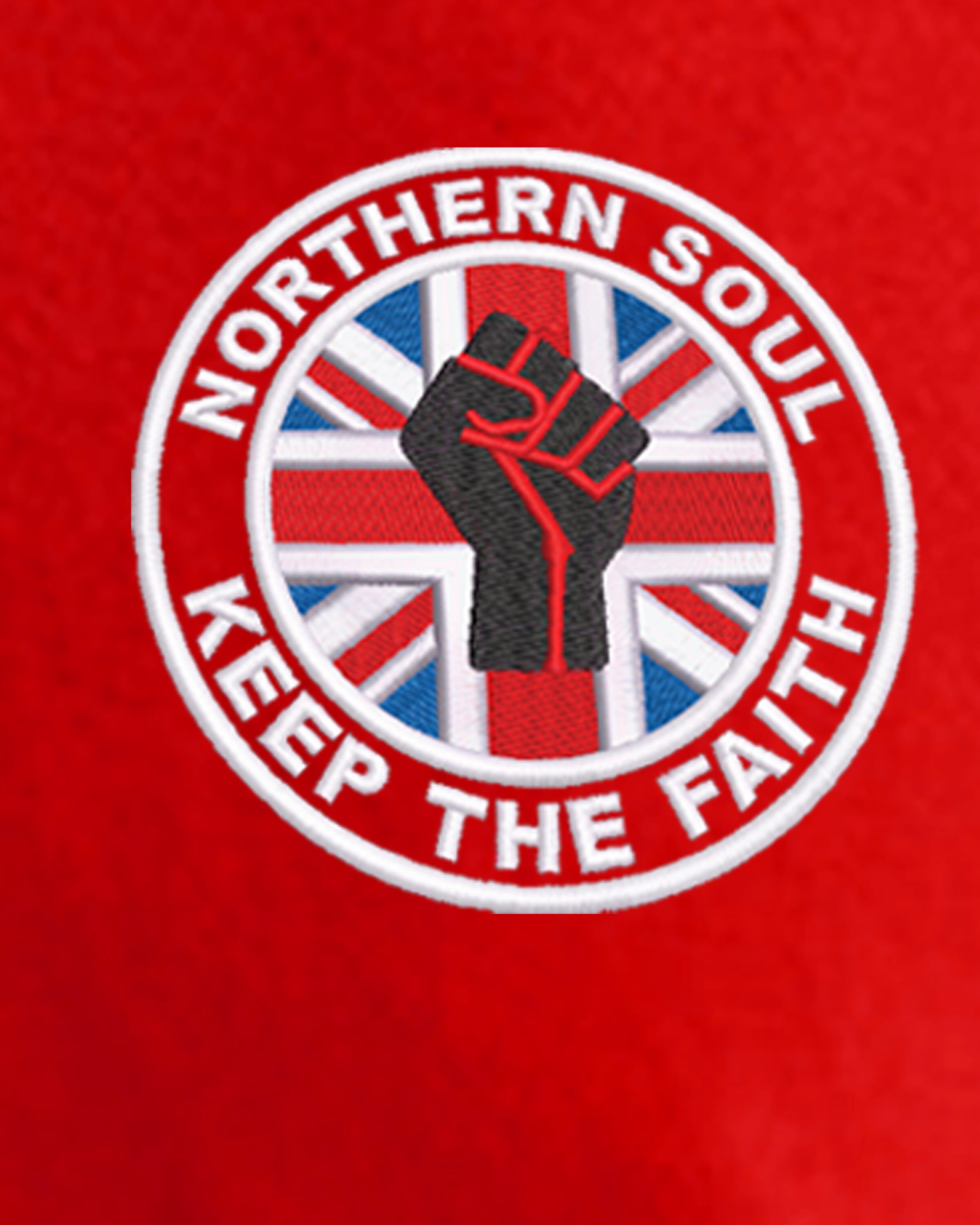 Men's Northern Soul Union Flag Shirt, Twin Tip Polo With Embroidered ...