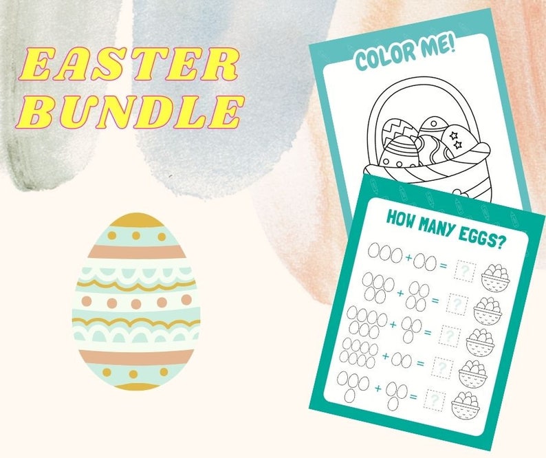 EASTER Mega Bundle Preschool Montessori Homeschool Printable Worksheets ...