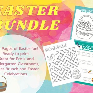 EASTER Mega Bundle Preschool Montessori Homeschool Printable Worksheets ...