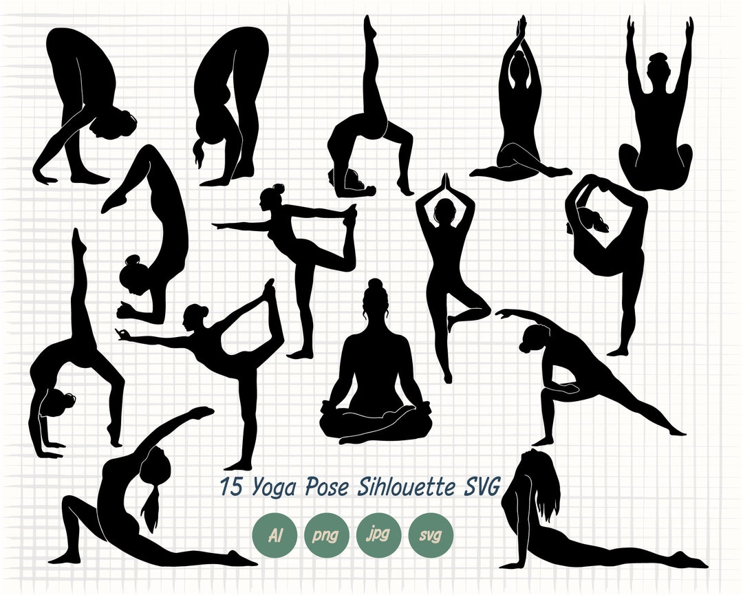 Yoga Svg, Yoga Poses Svg, Yoga Logo, Yoga Pose Vector, Yoga Poses Png ...