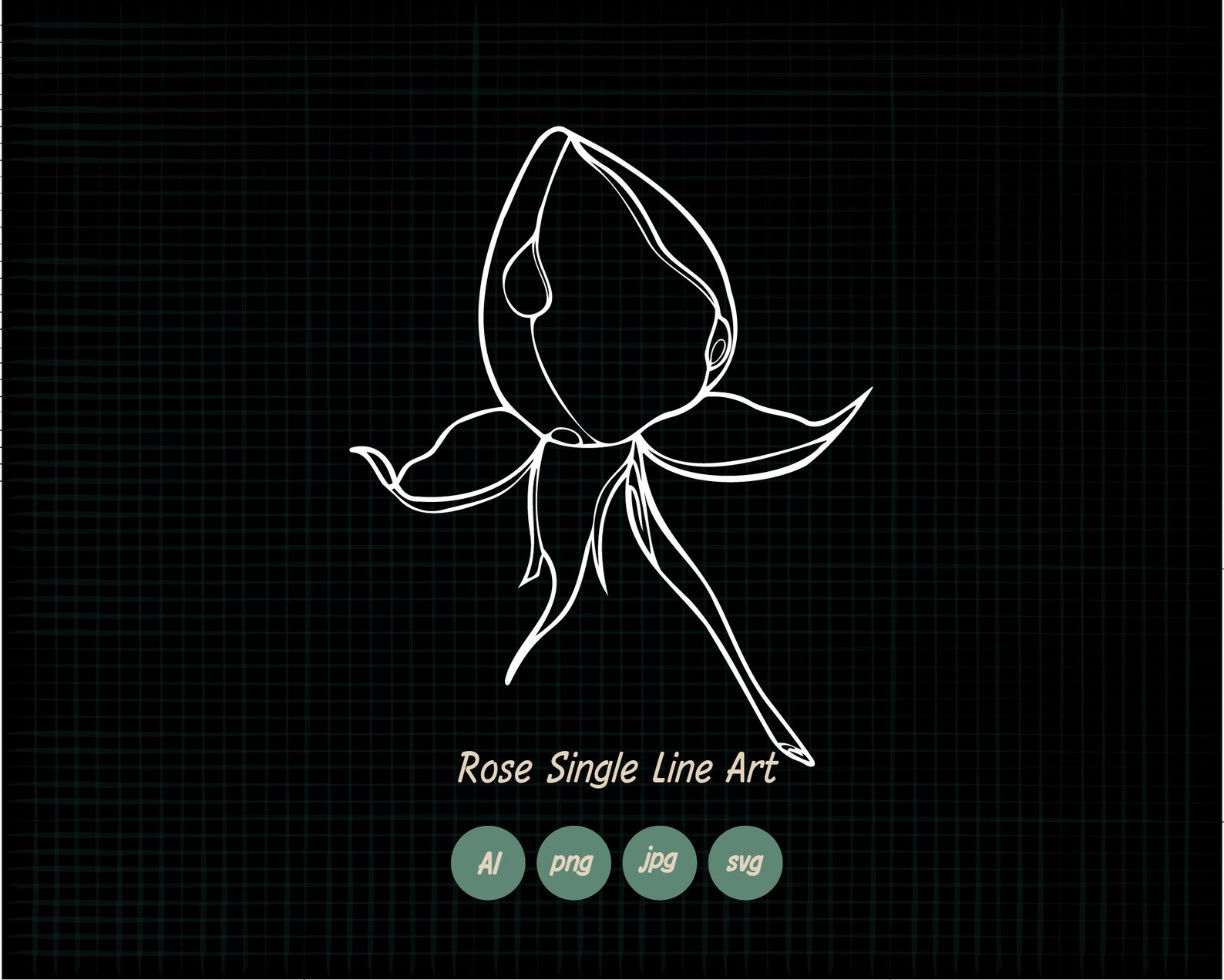 Esthetician Svg, Beauty Svg, One Line Art Rose Svg Line Art Svg ...