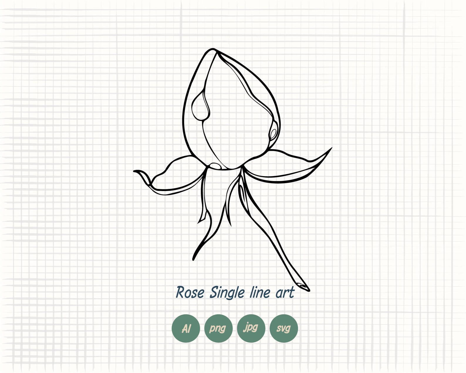 Esthetician Svg, Beauty Svg, One Line Art Rose Svg Line Art Svg ...