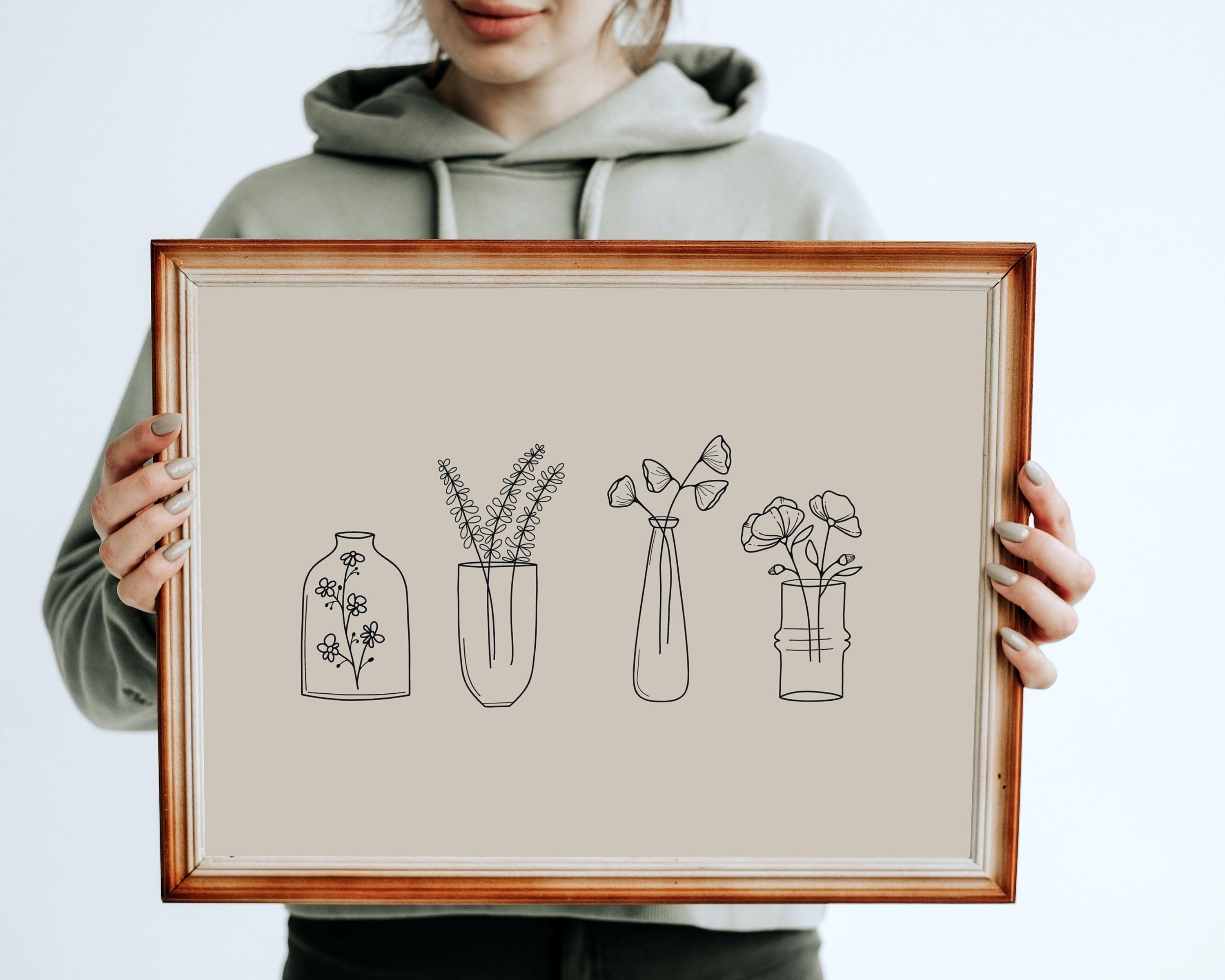 Wild Flower Botanical Svg Cut File Spring Svg Doodle Flower - Etsy