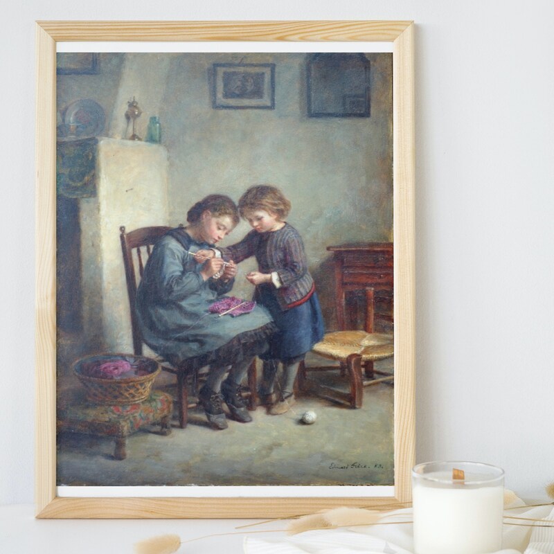 Knitting Poster - Etsy