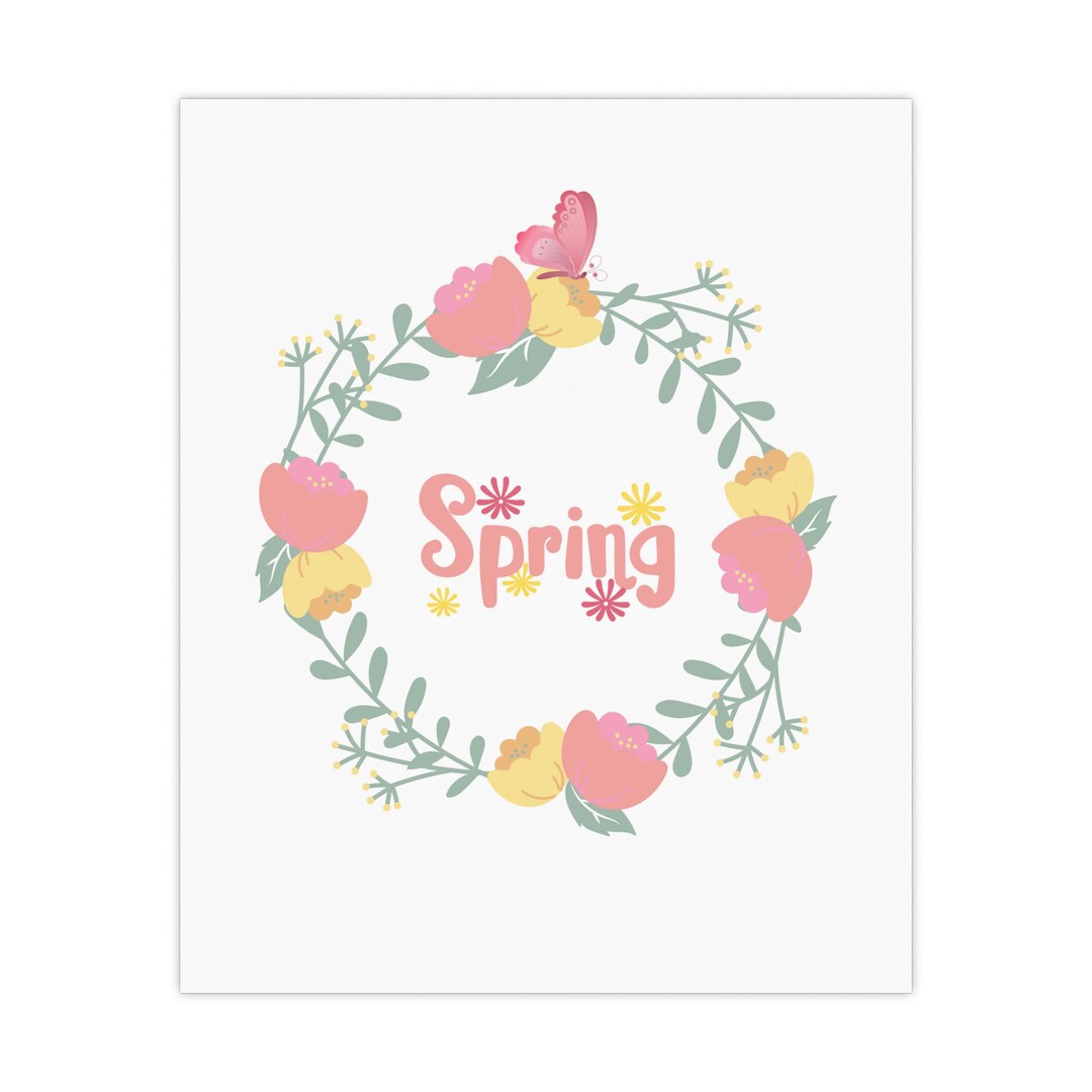 Spring Flowers Premium Matte Poster, Design Your Home Poster, Spring ...