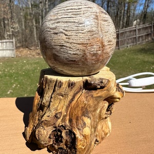 Driftwood Led Sphere Stand. USB - Etsy