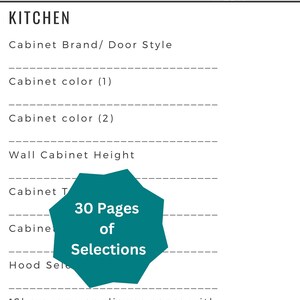 New Construction Selection Book (for Homeowners) - Etsy