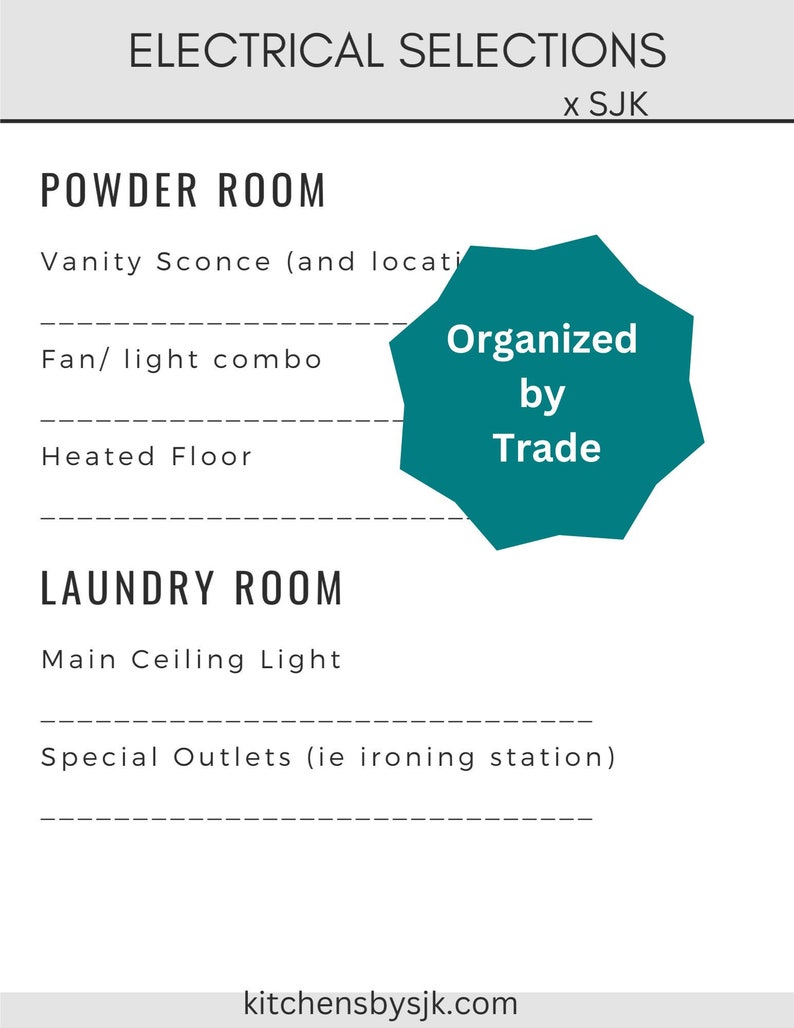 New Construction Selection Book (for Homeowners) - Etsy