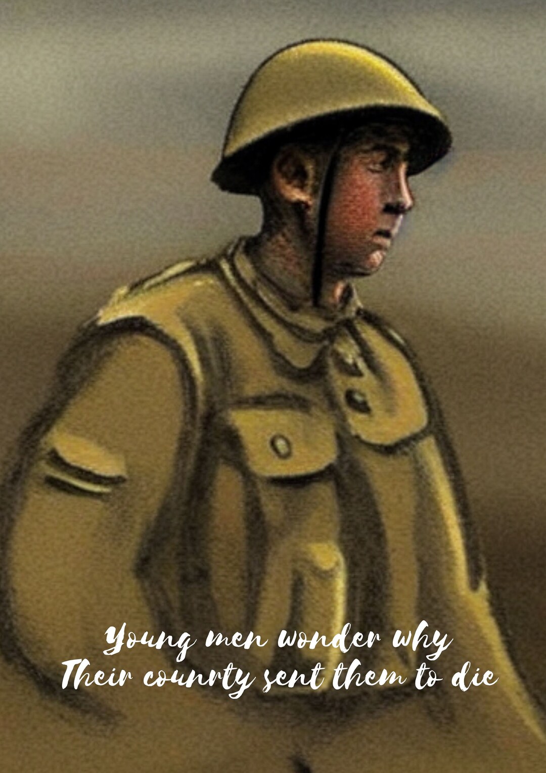 WW1 Shell Shocked Soldier Raw Gritty Image - Etsy