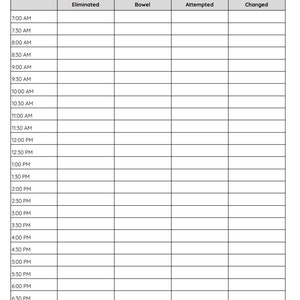Toileting Routine Bathroom Chart Log Toilet Training Disability Autism ...