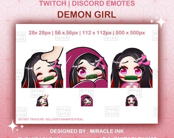 Demon Anime Emotes - Etsy