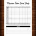 Printable Mexican Train Score Sheet | Mexican Train Template | Mexican ...