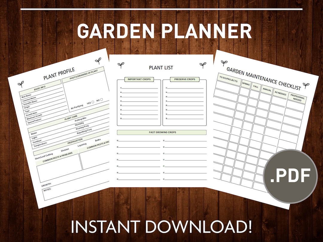 Ultimate Garden Planner Printable | Gardening Log | Flower Garden ...