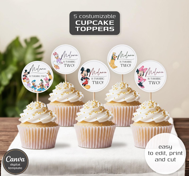 Clubhouse Printable Cupcake Toppers, Birthday Cake Decor, Party ...