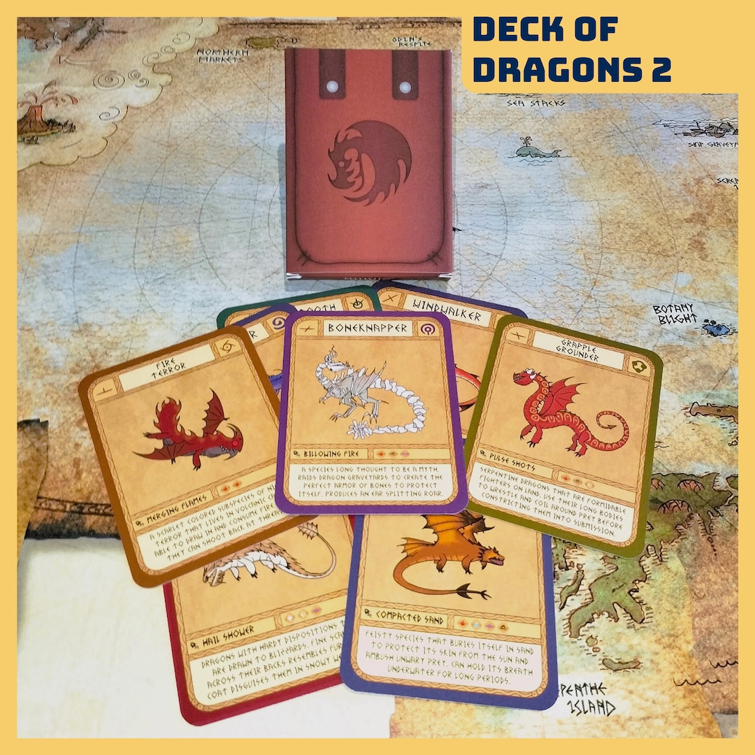 HTTYD Deck of Dragons II - Beyond Berk (expansion Deck) - Etsy