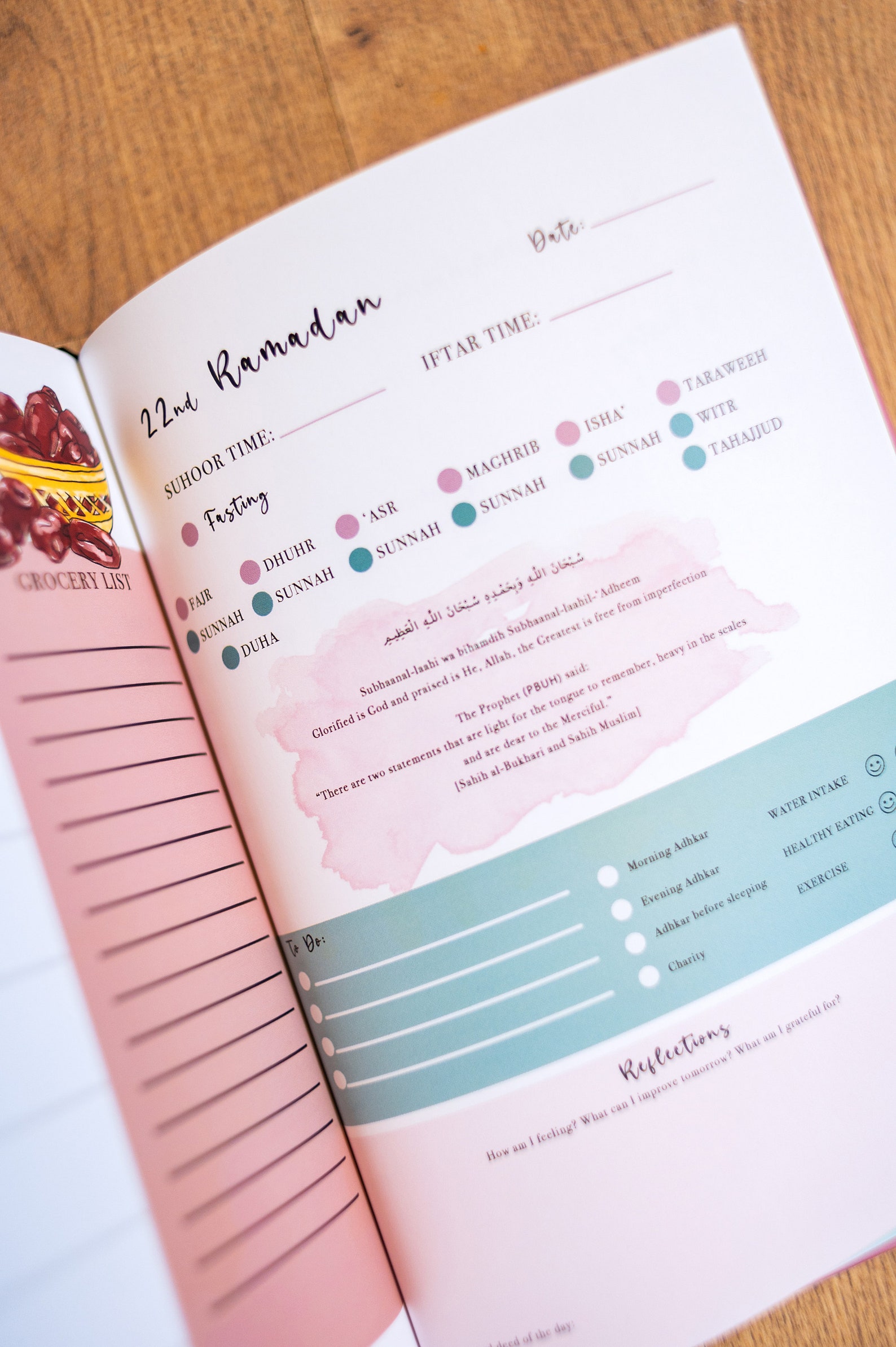 Ramadan Journal A5 Hardback - Daily Planner | Prayer, Qu'ran, Goal ...