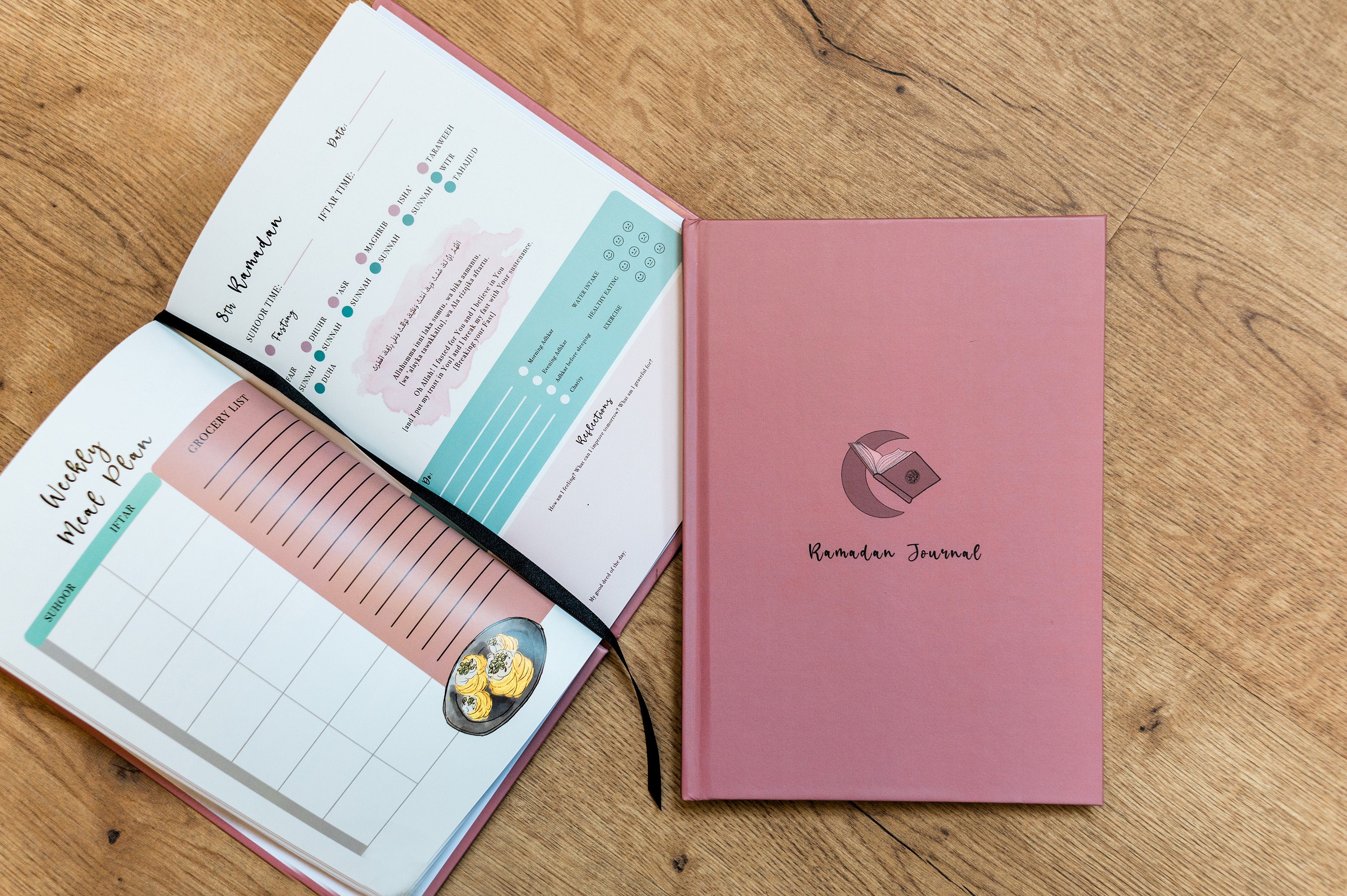 Ramadan Journal A5 Hardback - Daily Planner | Prayer, Qu'ran, Goal ...