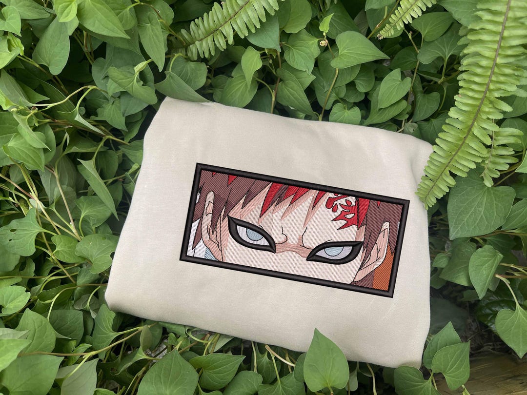 Gaara Embroidered Sweatshirt, Anime Crewneck, Perfect Gift for Manga ...