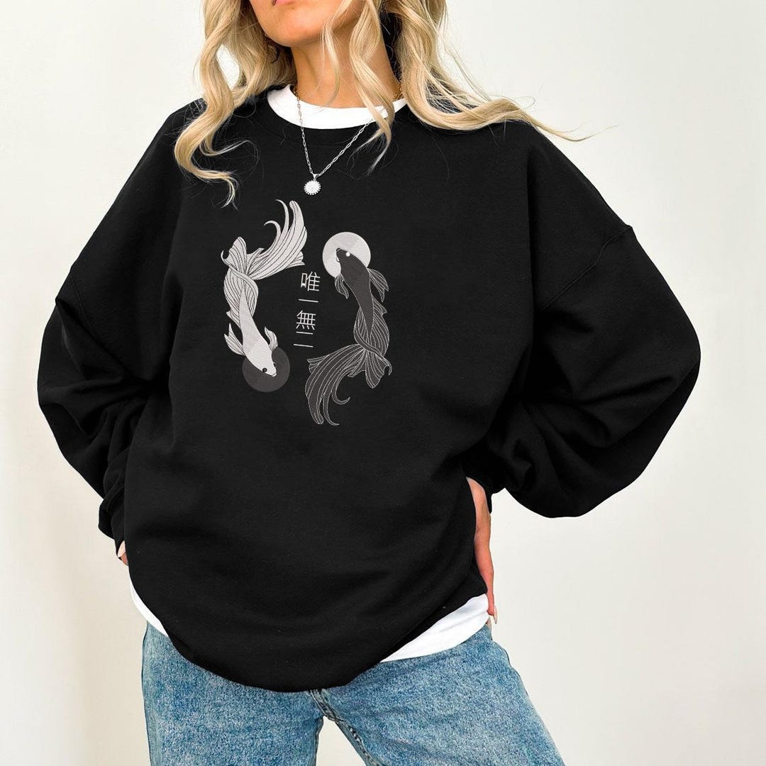 Embroidered Betta Fish Satosugu Anime Shirt Sweatshirt Betta Fish Tee ...