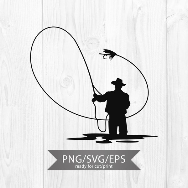 Fly Fishing Svg - Etsy