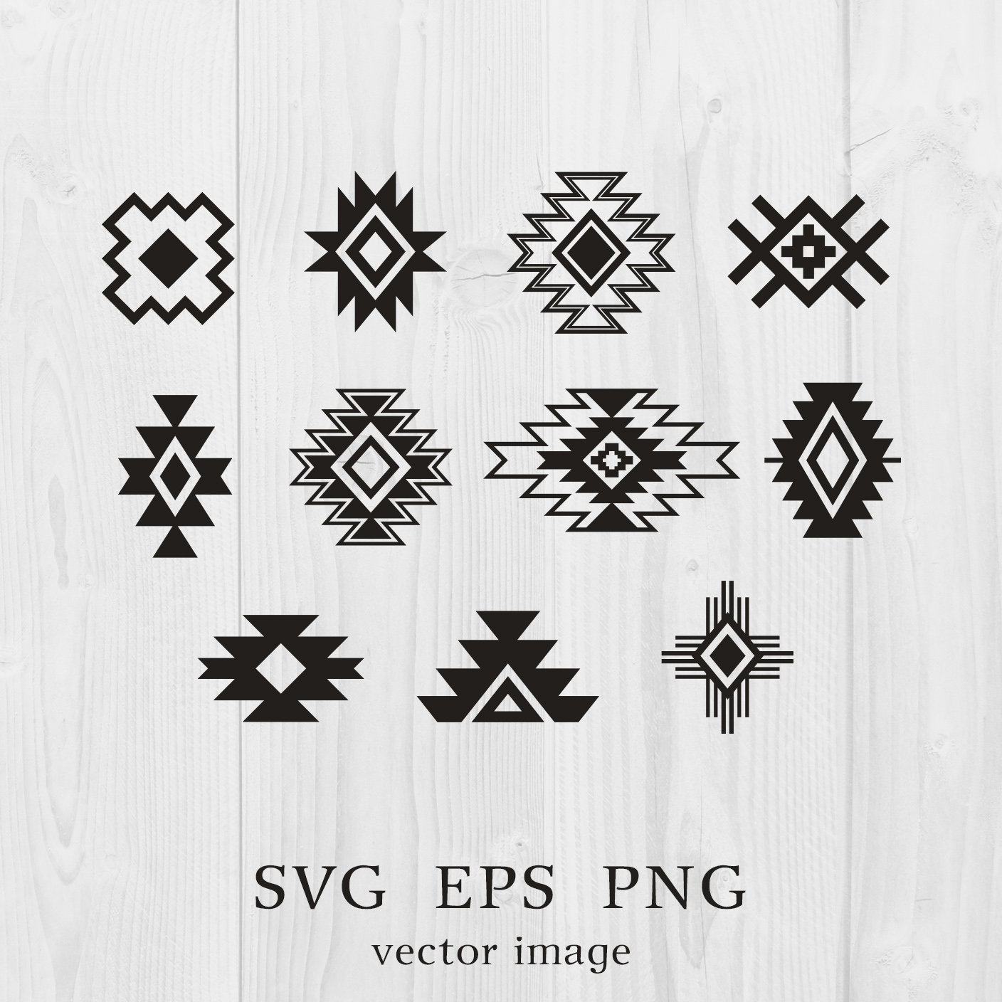 Aztec Ornament Bundle Svg, Navajo Ornament Svg, Southwestern Elements ...