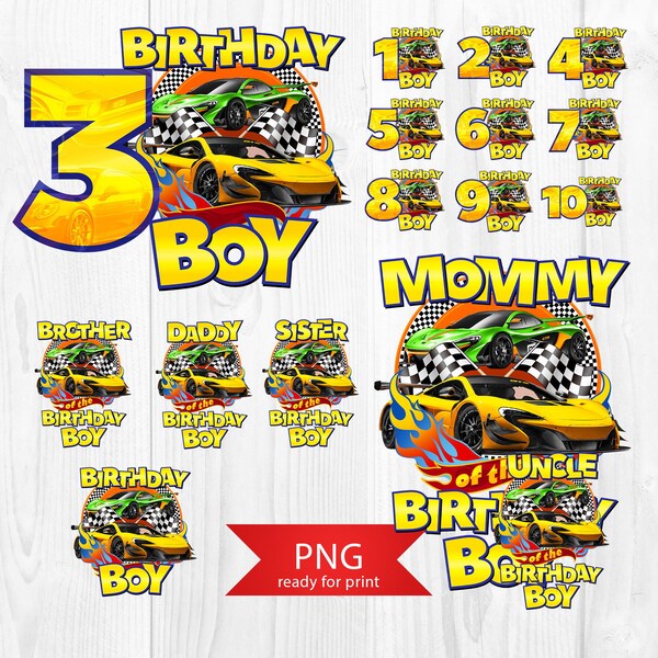 Birthday Boy Racing Svg - Etsy
