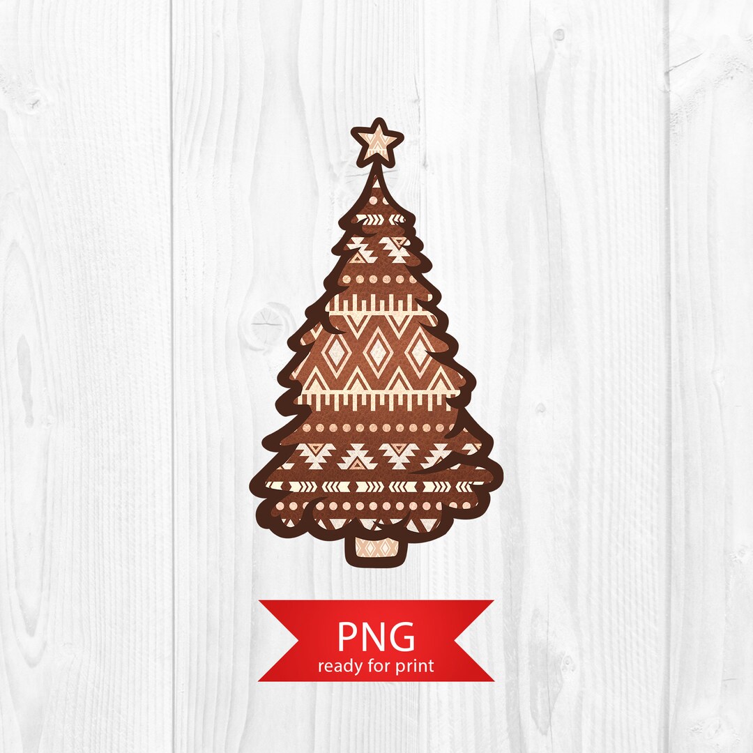 Aztec Christmas Tree PNG Navajo Ornament Png Western - Etsy
