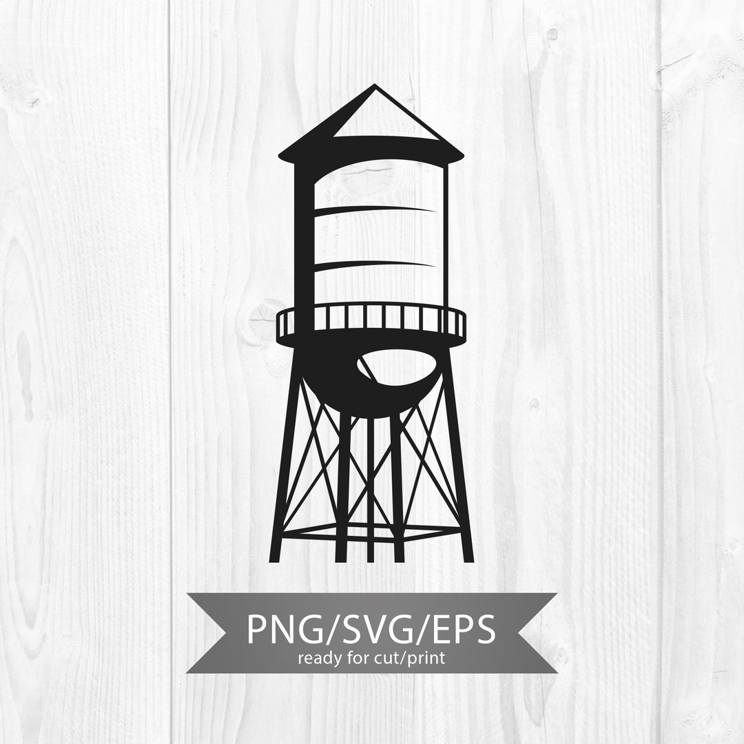 Water Tower Svg Water Tower Png City Water Tower Svg Tower - Etsy Canada