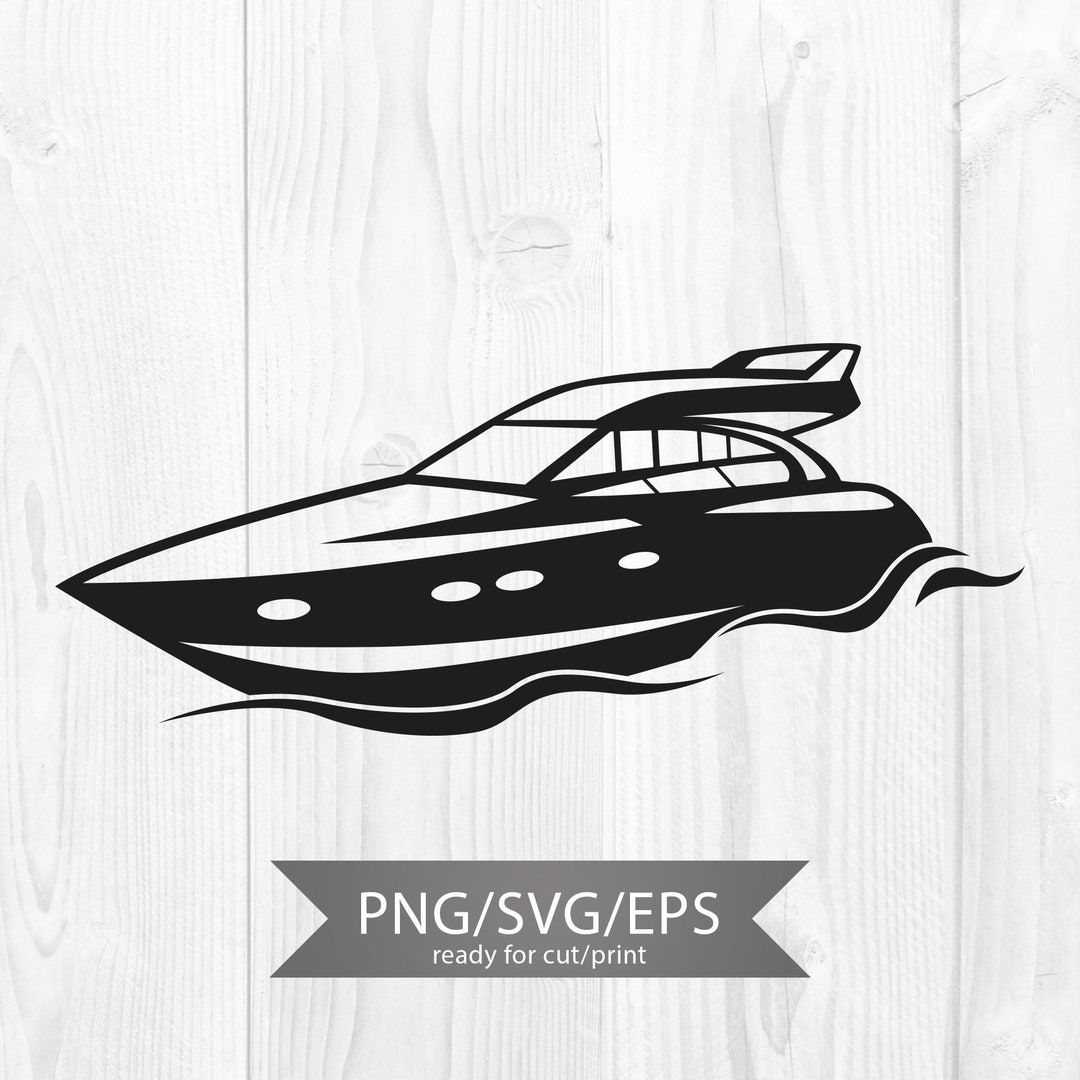 Speed Boat SVG Speed Boat Png Motor Boat SVG Yacht Svg - Etsy Australia
