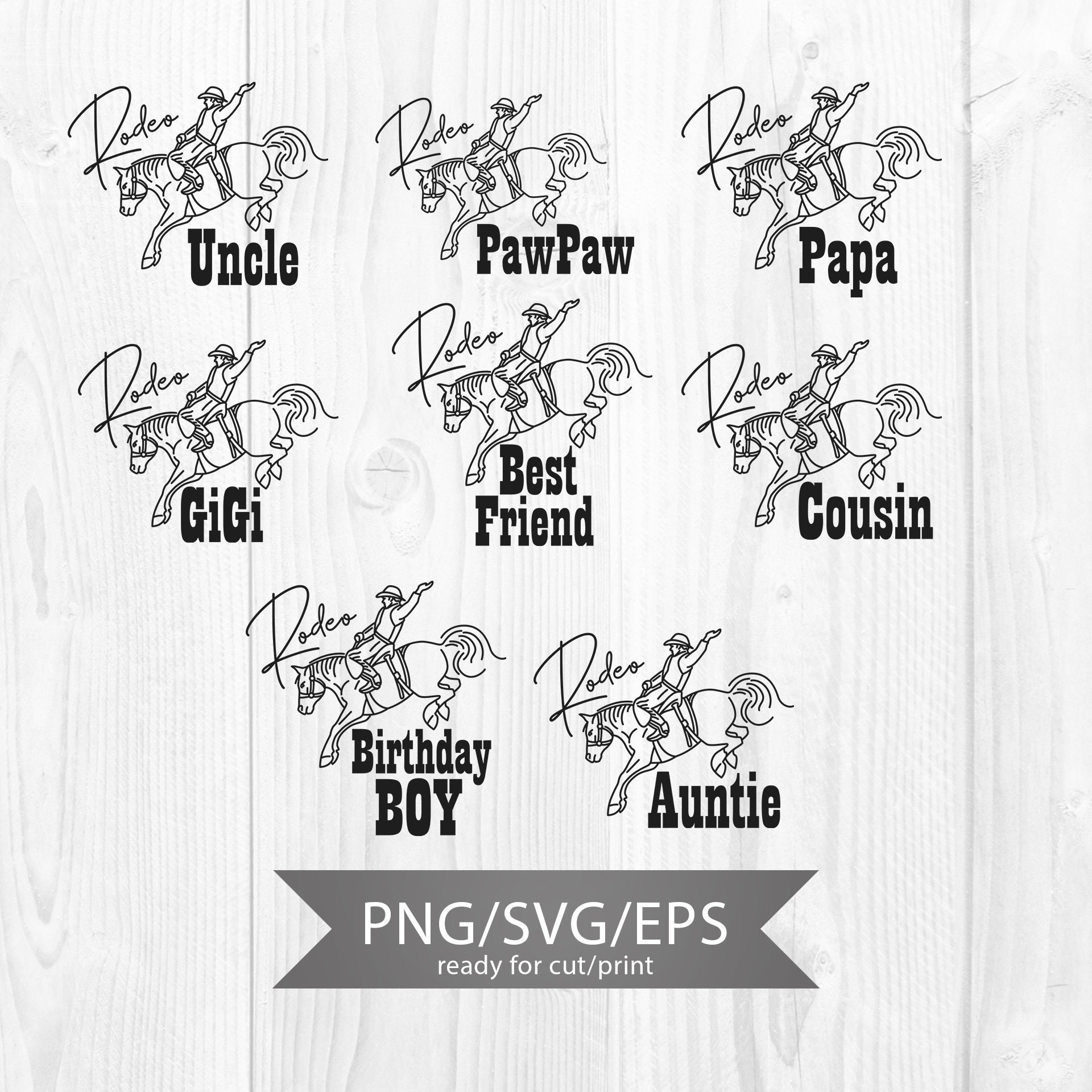 Rodeo Birthday Svg Rodeo Birthday Boy Png Family Matching - Etsy