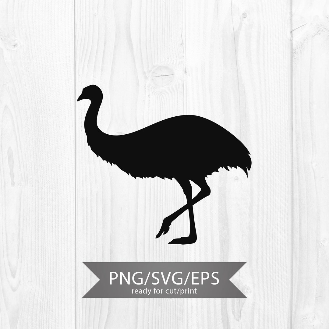 Emu Svg, Cricut File, Australia Svg, Emu Ostrich Svg, Png Sublimation ...