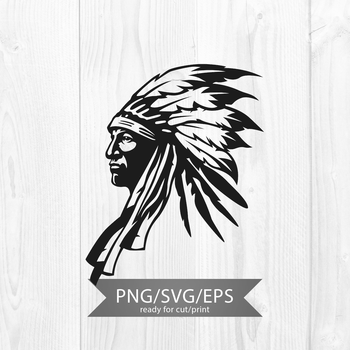 Native American Svg Indian Chief Svg Indian Headdress Svg - Etsy