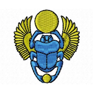 Ancient Egyptian Scarab Digital Embroidery Design - Etsy