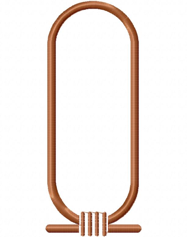 Cartouche Outline Egyptian Educational: Color Your Own Hieroglyphic