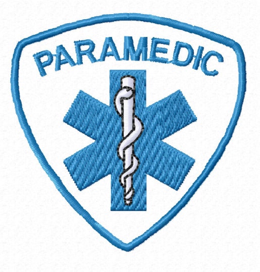 Paramedic Badge Digital Embroidery Design - Etsy