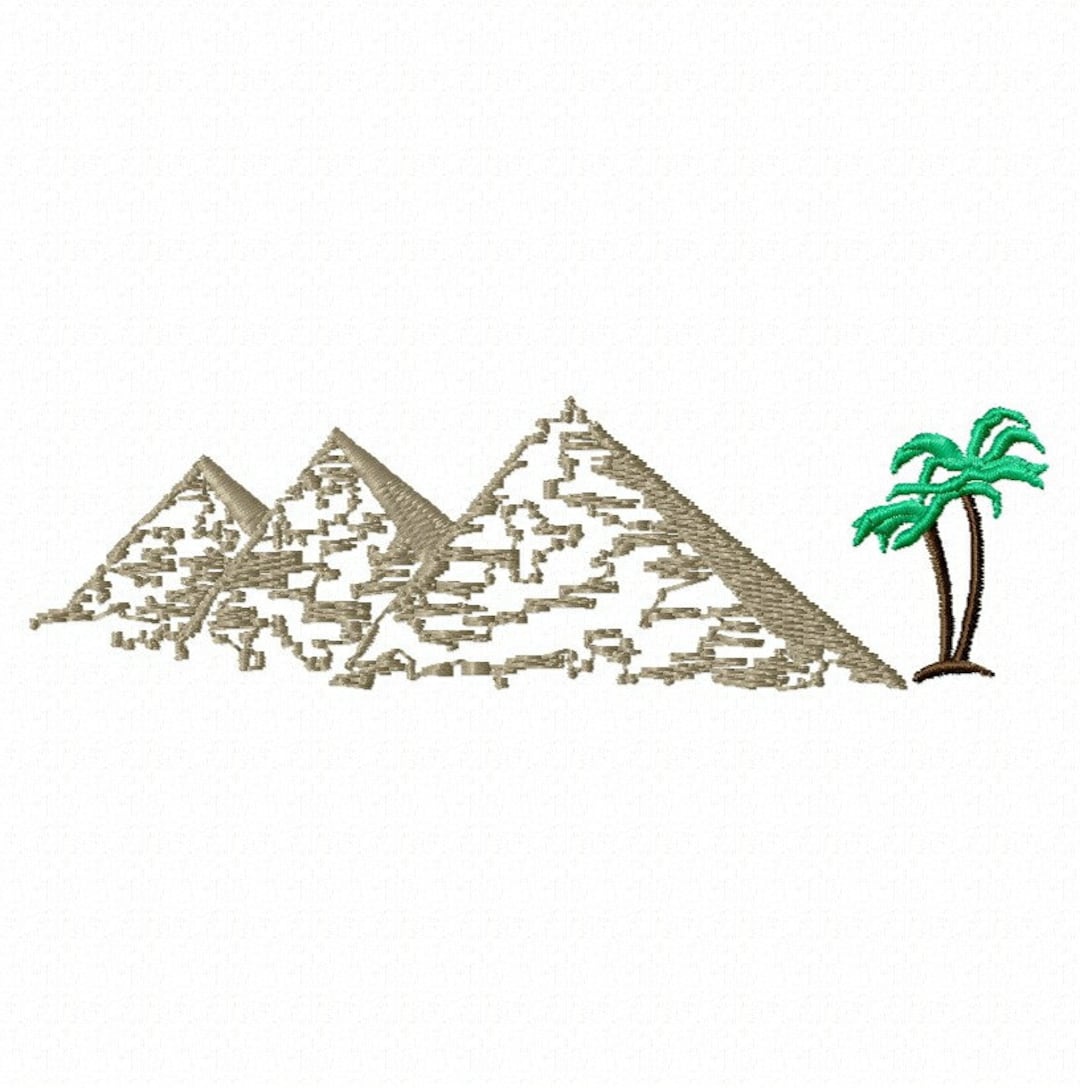 The Great Pyramids Digital Embroidery Design - Etsy