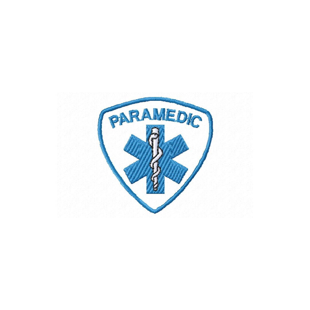 Paramedic Badge Digital Embroidery Design - Etsy